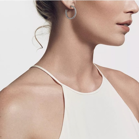 David Yurman | Jewelry | David Yurman Small Cable Hoop Earrings Like ...